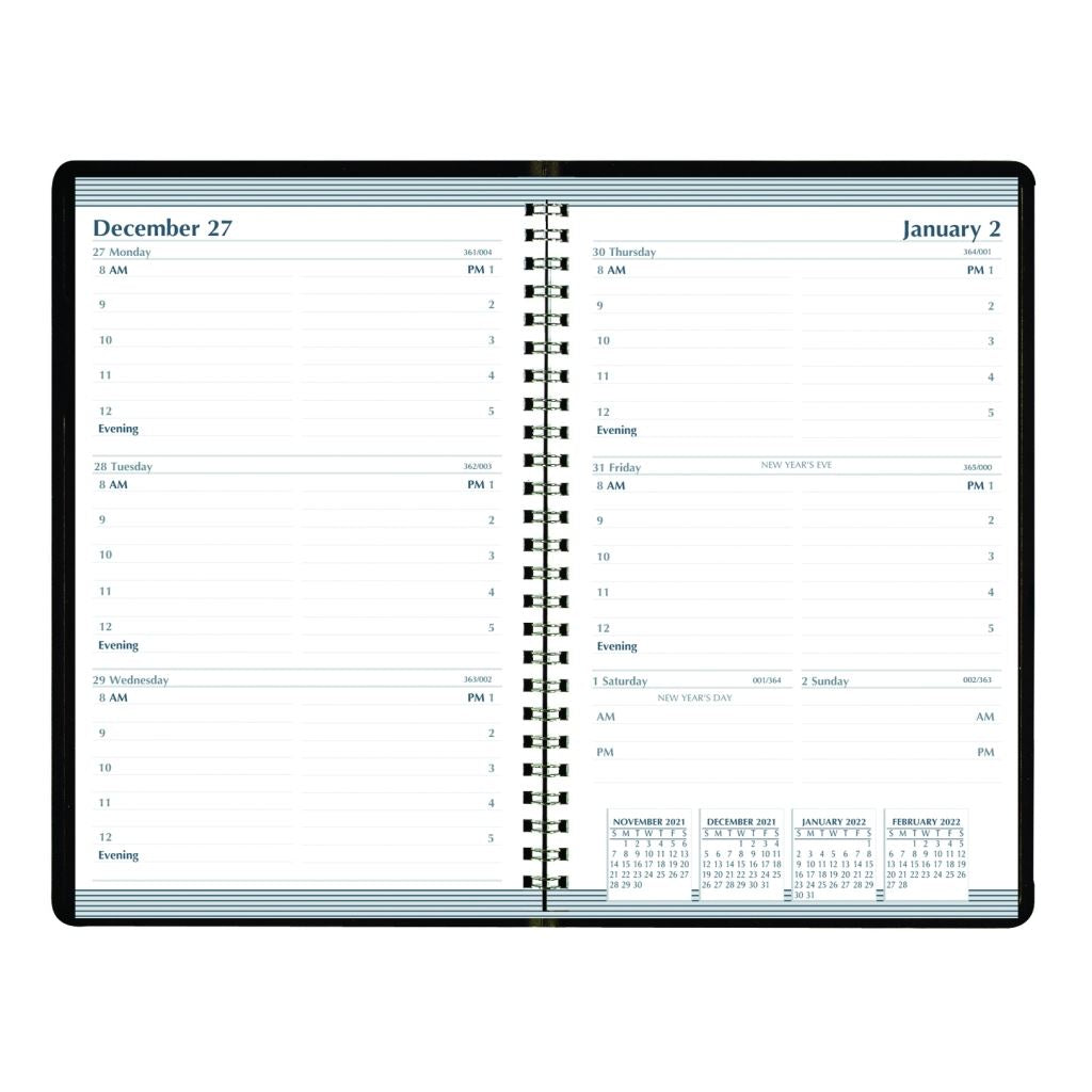 House of Doolittle (HOD27802) Weekly Planner, Black 5 x 8 – dolphinblue.com